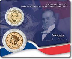 Buchanan Presidential $1 Coin & Liberty Medal Set Issued | CoinNews