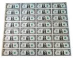 BEP Offers Series 2009 BEP Offers Series 2009 $1 Uncut Currency Sheets ...