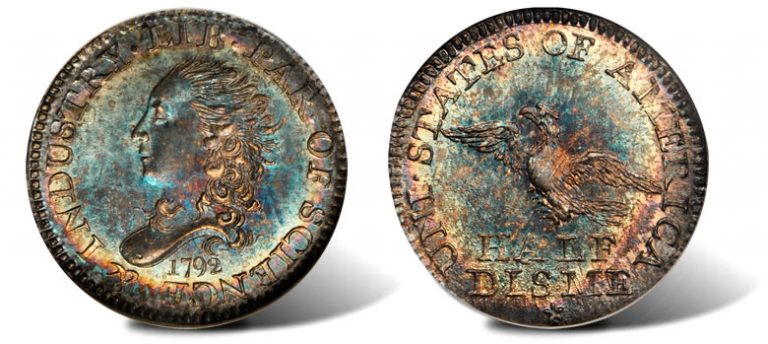 Finest 1792 Silver Half Disme Anchors New York Americana Sale | CoinNews