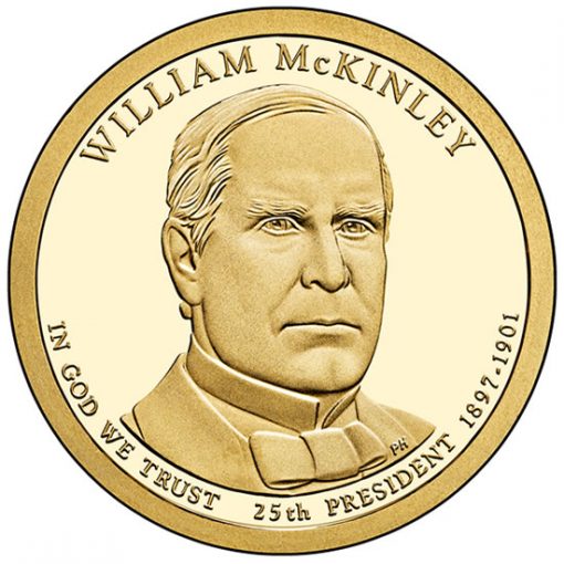 William McKinley Presidential William McKinley Presidential $1 Coins in ...
