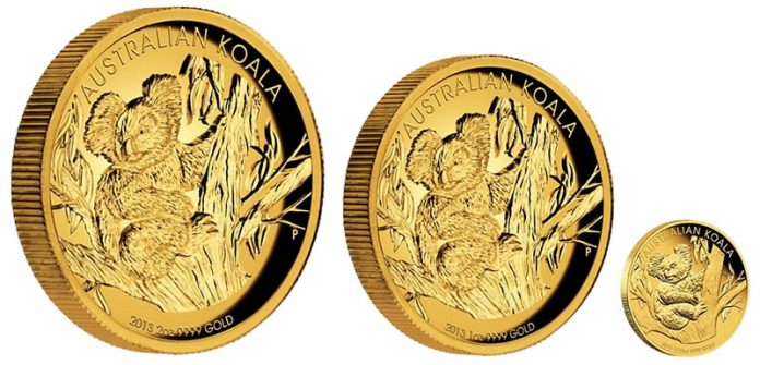 2013 Australian Koala Gold Proof Coins, Two in High Relief | CoinNews