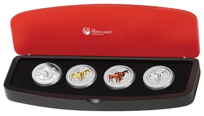 2014 Year of the Horse Coins in Colored, Gilded and Gemstone Editions ...