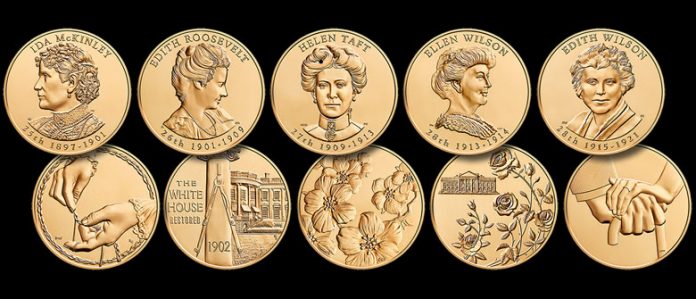 2013 First Spouse Bronze Five-Medal Set | CoinNews