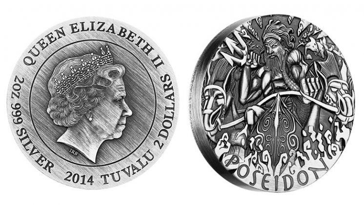 2014 Poseidon High Relief Coin Second in Gods of Olympus Series | CoinNews