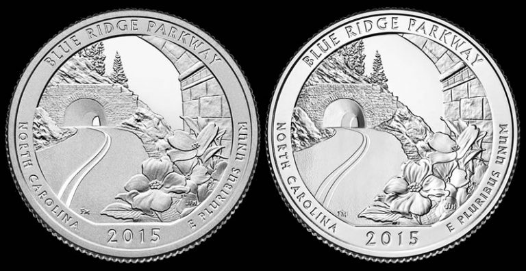 Three-Coin Set of 2015 Blue Ridge Parkway Quarters | CoinNews