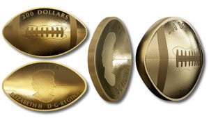 Canadian 2017 Coins Shaped Like Football | CoinNews