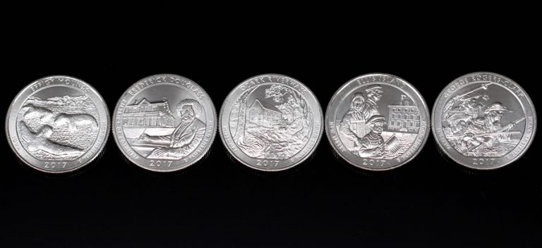 Set of 10 Circulating 2017 America the Beautiful Quarters Released ...