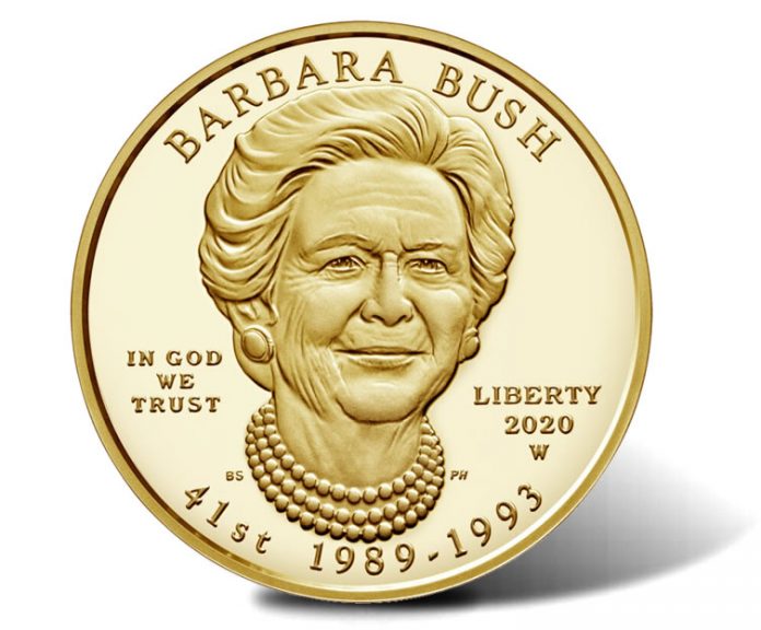 2020 Barbara Bush First Spouse Gold Coins Launch | CoinNews