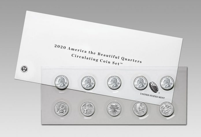 Ten-Coin Set of Circulating 2020 America the Beautiful Quarters for ...