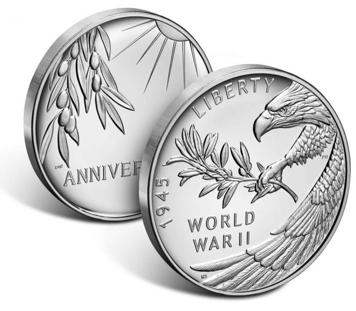 End Of World War II 75th Anniversary Gold Coin and Silver Medal ...
