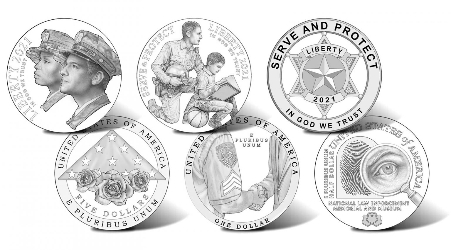 U.S. Mint Offers 2021 National Law Enforcement Commemorative Coins ...