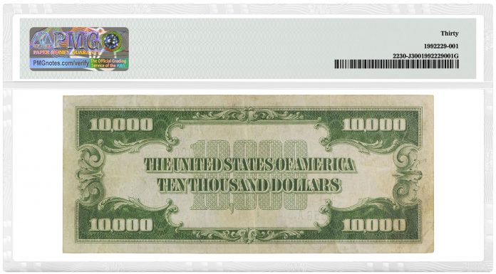 $10,000 Note Sells for Record $456,000 | CoinNews