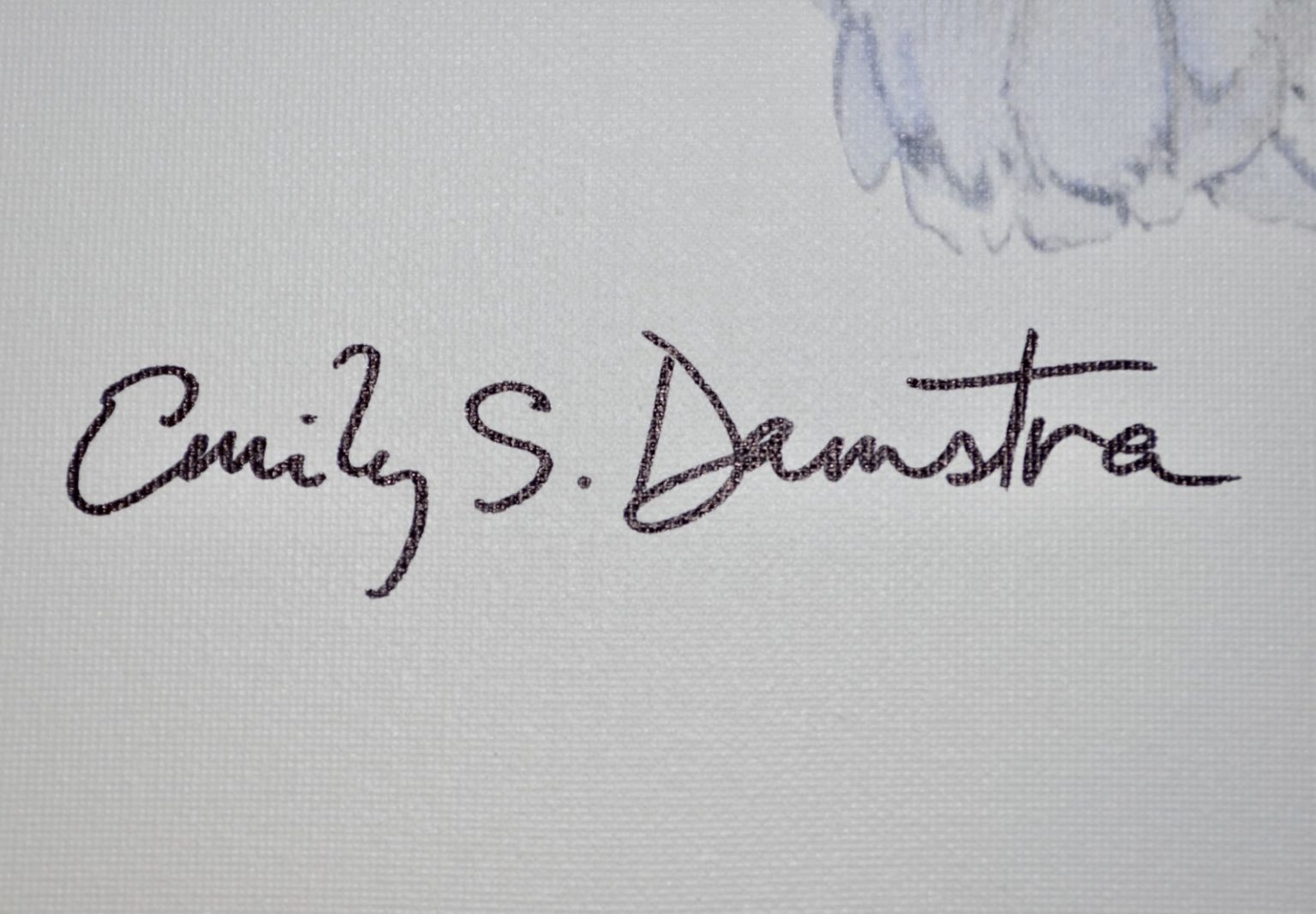 Emily Damstra Signs and Donates Artwork | CoinNews