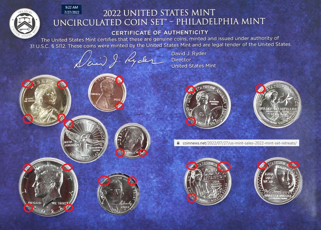 US Mint Sales: 2022 Mint Set Retreats (Updated) | CoinNews