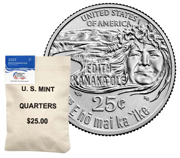 Edith Kanakaʻole Quarters Available in Rolls and Bags