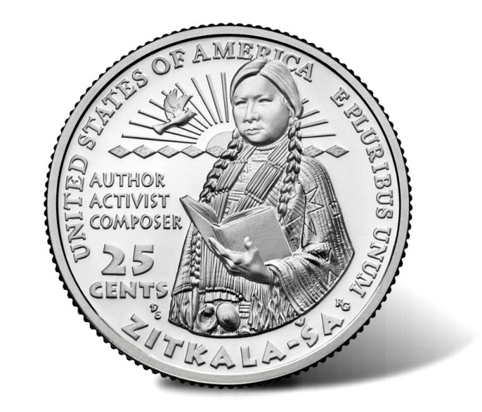 Zitkala-Ša Quarters Available in U.S. Mint Rolls and Bags