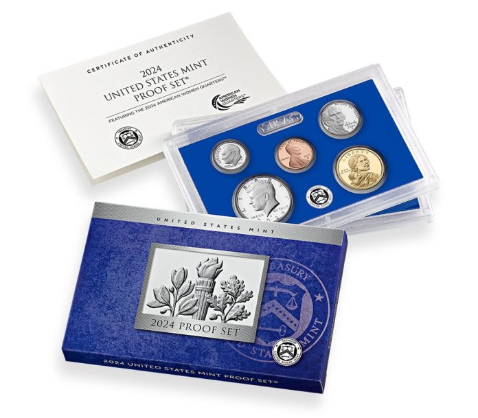 U.S. Mint’s 2024 Proof Set: 10 Coins Including 6 Unique 1-Year Designs