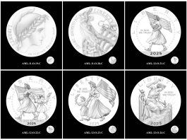 U.S. Mint 2025 American Liberty Candidate Designs Unveiled