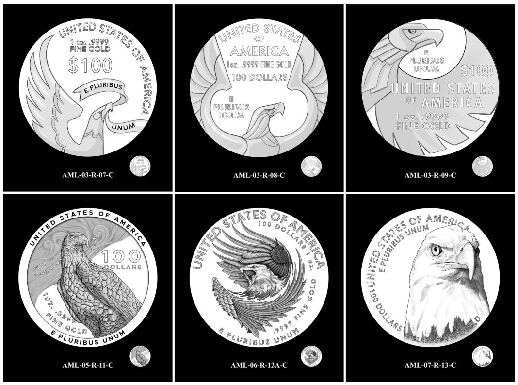 U.S. Mint 2025 American Liberty Candidate Designs Unveiled