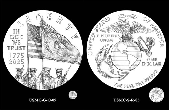 2025 Marine Corps 250th Anniversary Coin Designs Recommended