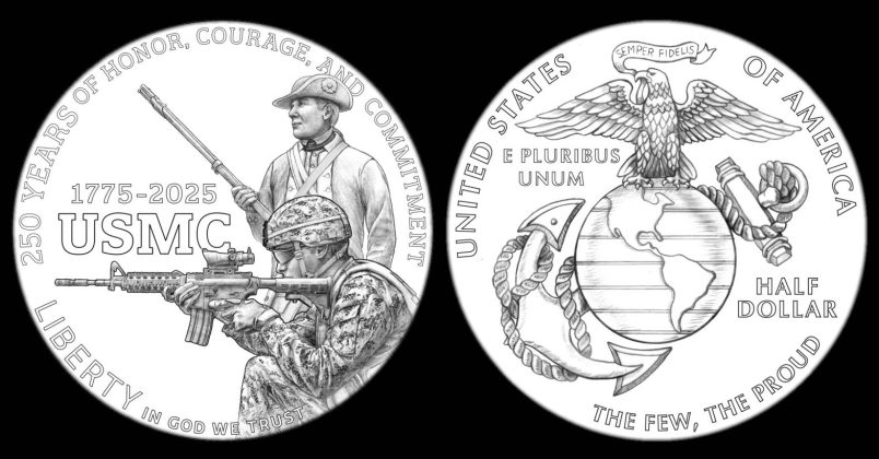 2025 Marine Corps 250th Anniversary Coin Designs Announced