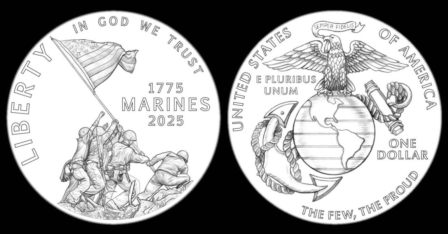 2025 Marine Corps 250th Anniversary Coin Designs Announced