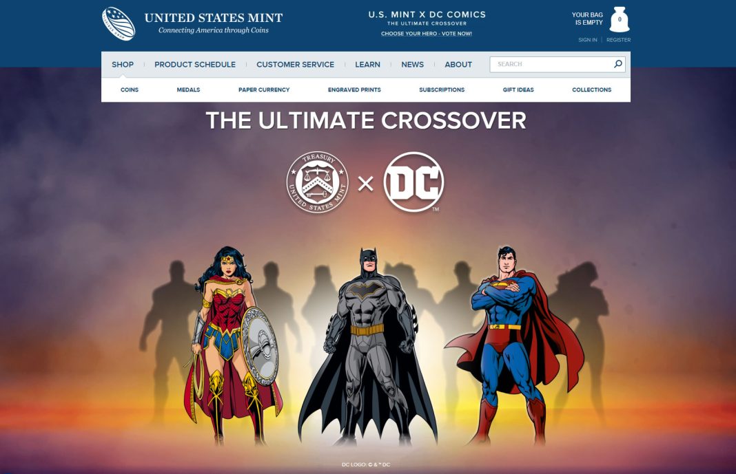 U.S. Mint Announces DC Super Heroes Coins and Medals Series
