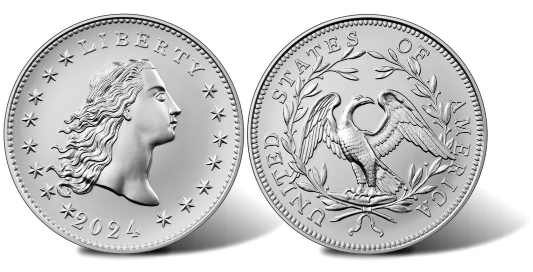 Flowing Hair Silver Medal Marks 230 Years of First U.S. Dollar