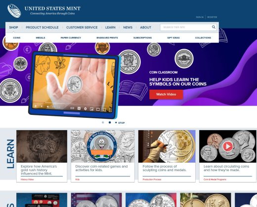 U.S. Mint’s Newly Redesigned Website Launches October 30