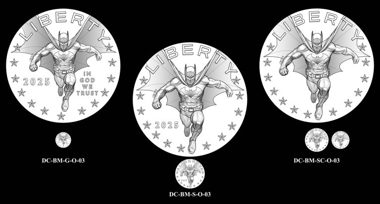 U.S. Mint 2025 Batman Coin and Medal Designs Recommended