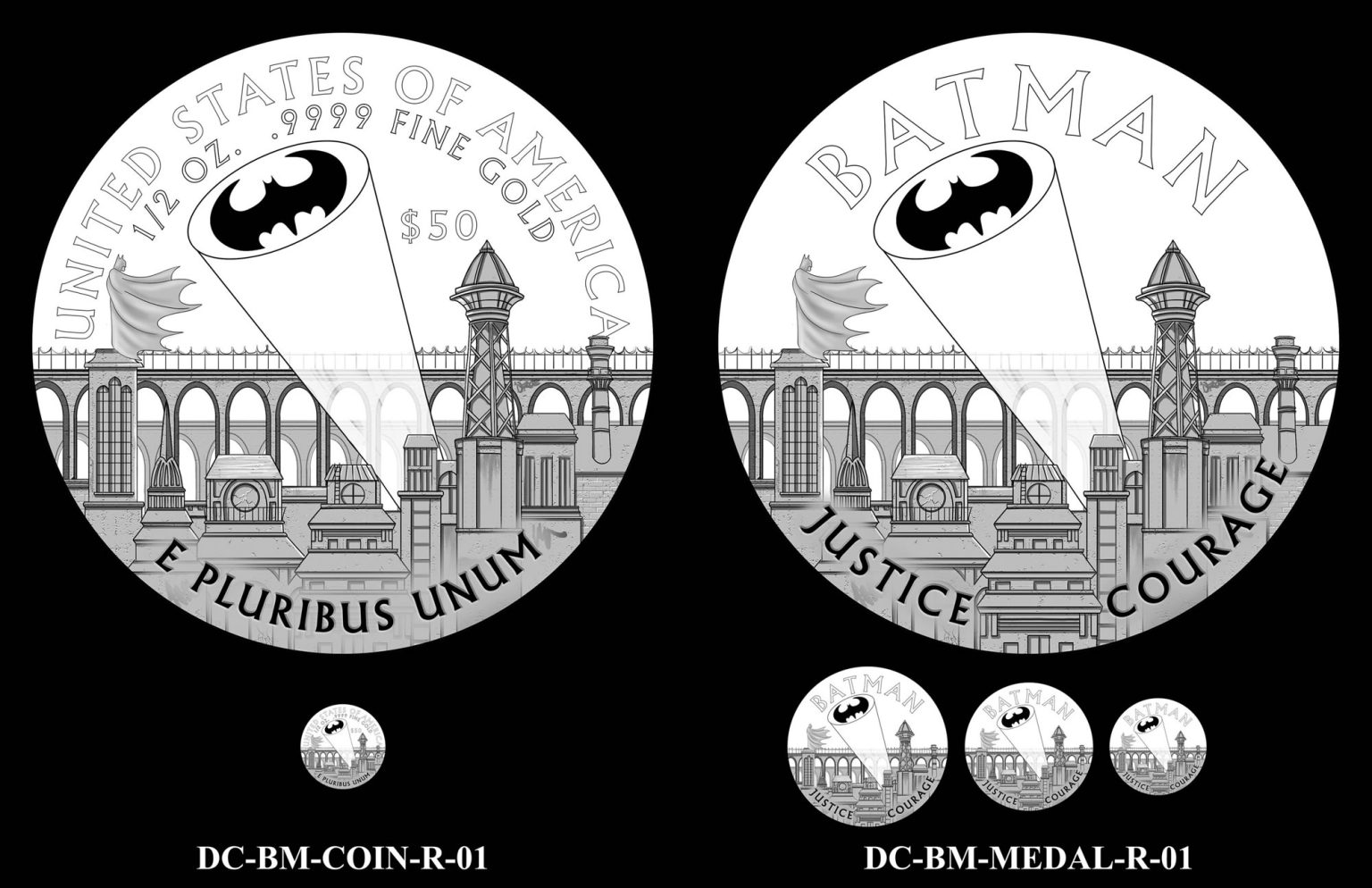 U.S. Mint 2025 Batman Coin and Medal Designs Recommended