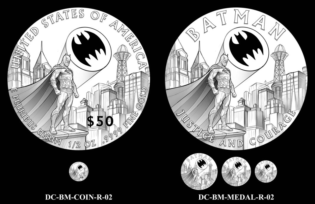 U.S. Mint 2025 Batman Coin and Medal Designs Recommended