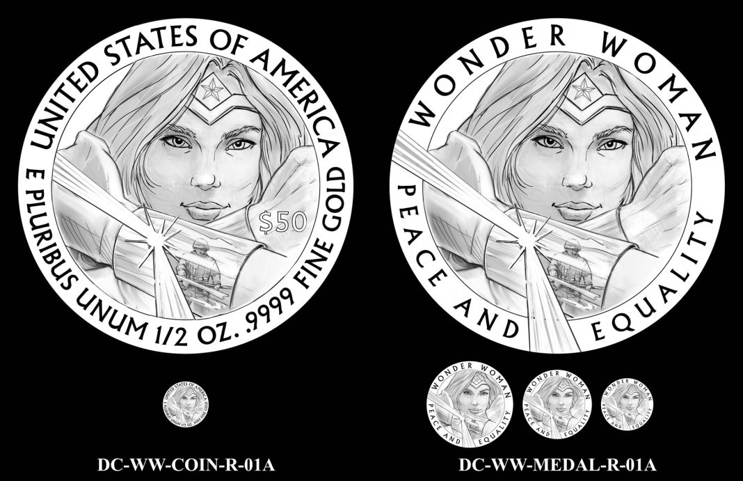 U.S. Mint 2025 Wonder Woman Coin & Medal Designs Recommended
