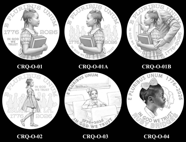2026 Semiquincentennial Civil Rights Quarter Designs Recommended
