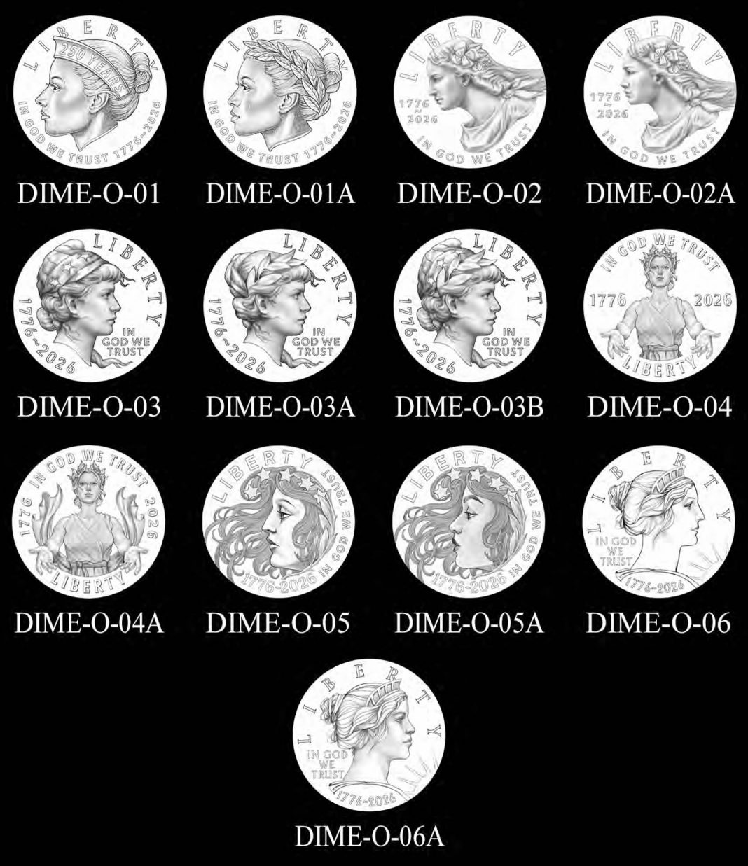 2026 Semiquincentennial Dime Designs Recommended | CoinNews