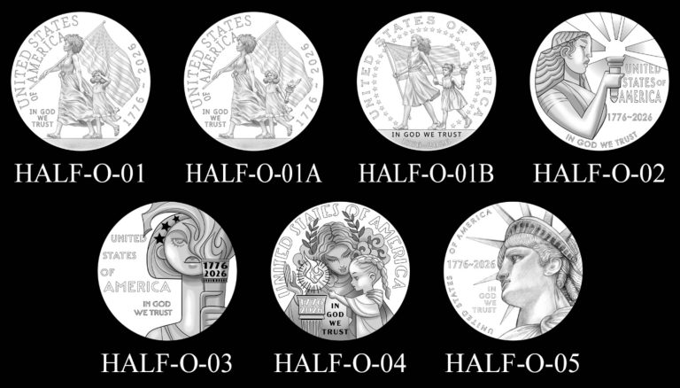 2026 Semiquincentennial Half Dollar Designs Recommended