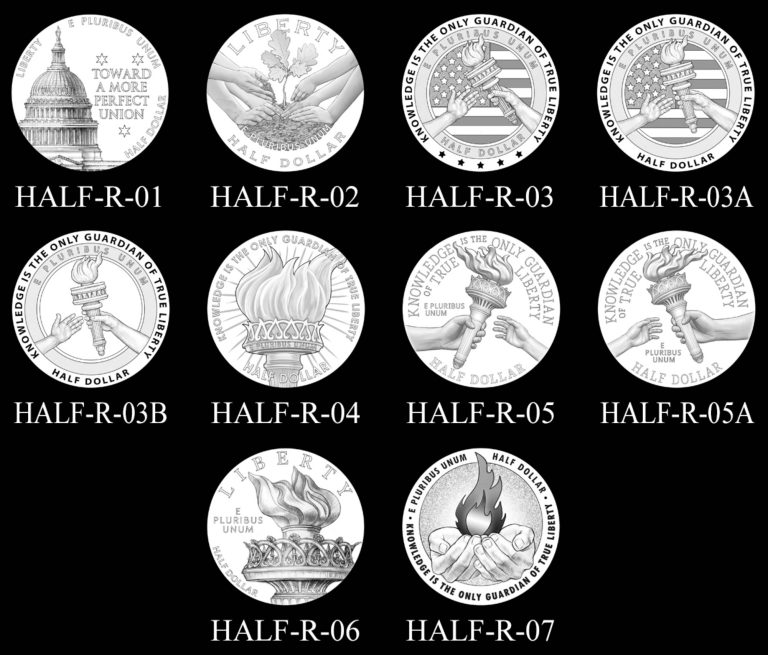 2026 Semiquincentennial Half Dollar Designs Recommended