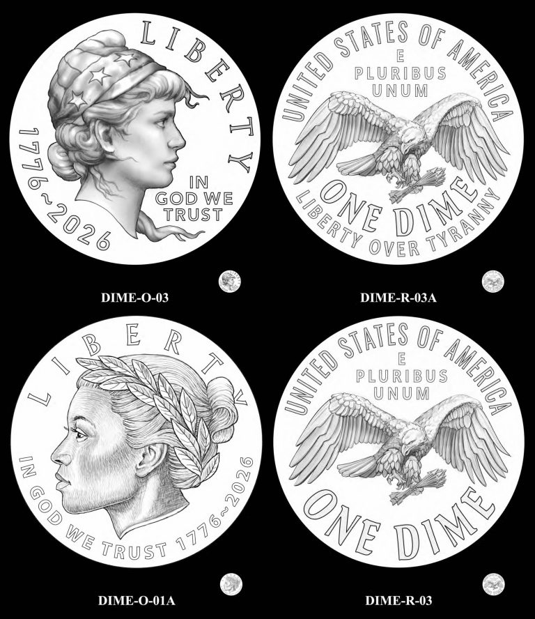 2026 Semiquincentennial Dime Designs Recommended | CoinNews