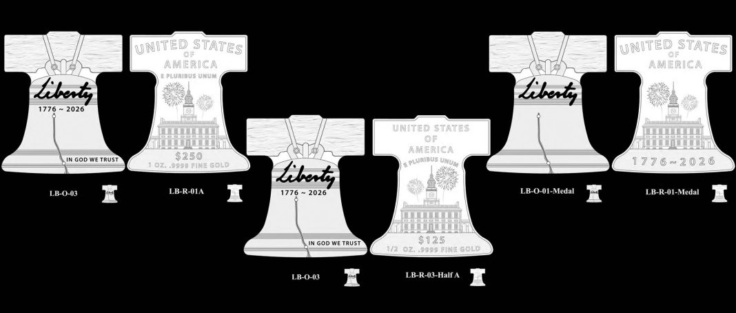 U.S. Mint Liberty Bell-Shaped Coins and Medal Launch July 16