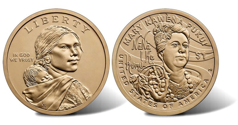 Mary Kawena Pukui Native American $1 Coin Images Unveiled