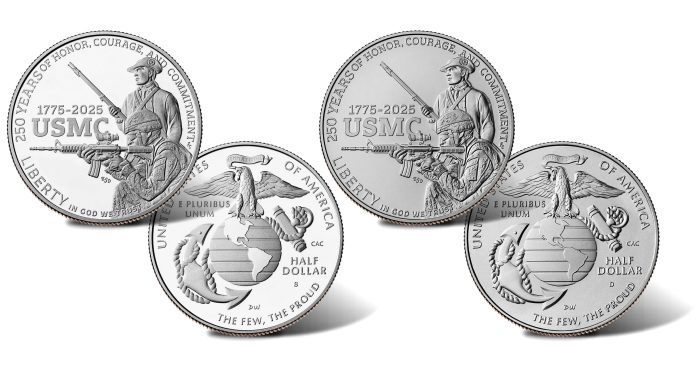 U.S. Marine Corps 250th Anniversary Coin Images Unveiled
