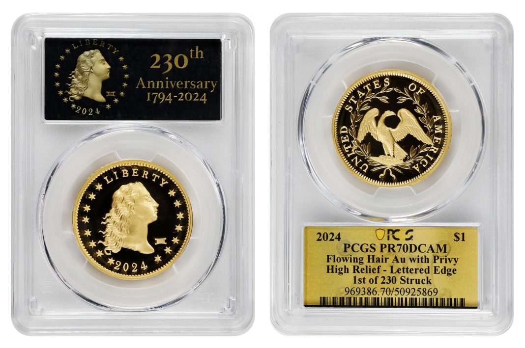 U.S. Mint Privy Mark Flowing Hair Gold Coins Realize $8.23M