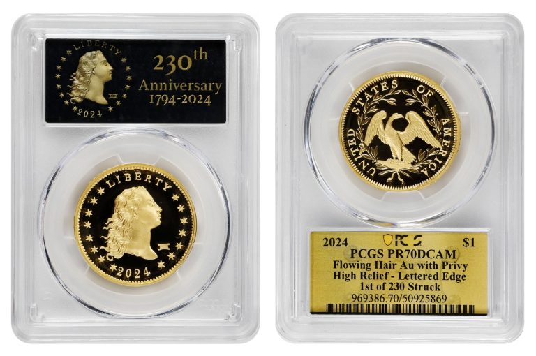 U.S. Mint Privy Mark Flowing Hair Gold Coins Realize $8.23M