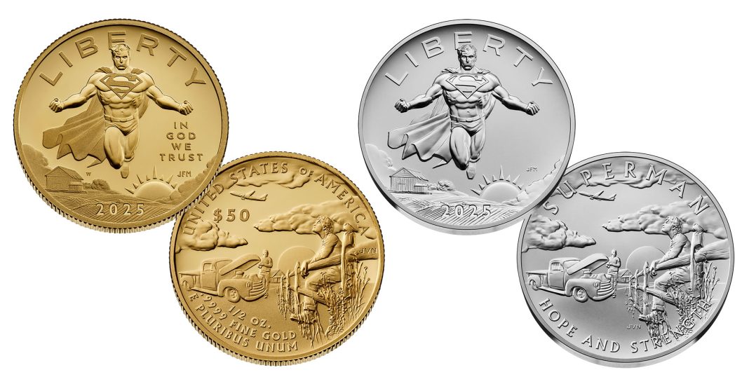 U.S. Mint 2025 Superman Coin and Medal Images Unveiled