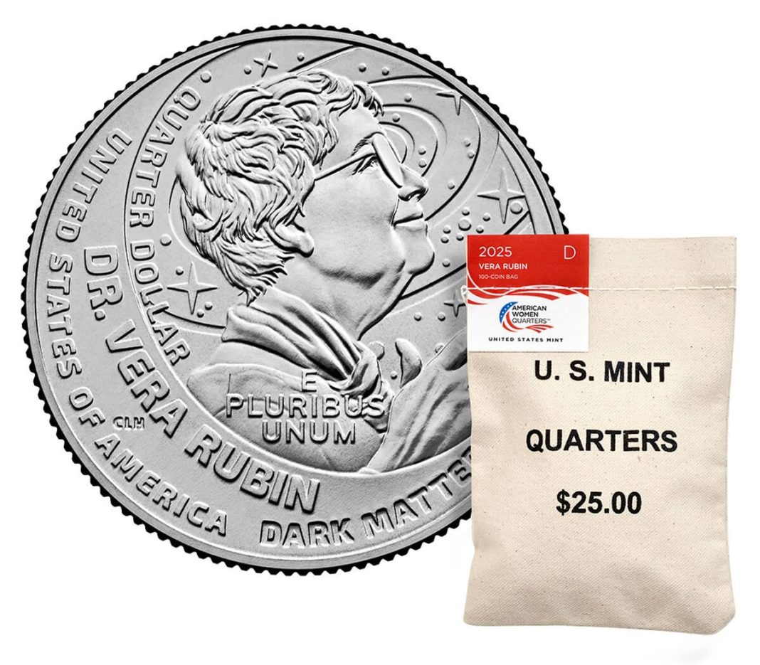 Dr. Vera Rubin Quarters Available in US Mint Rolls and Bags