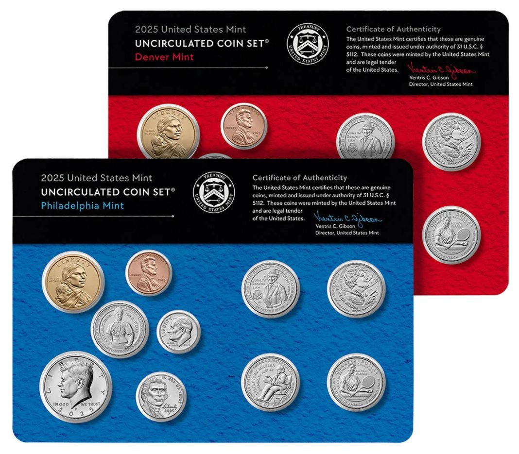 2025 Mint Set Now Available with 20 P&D Coins