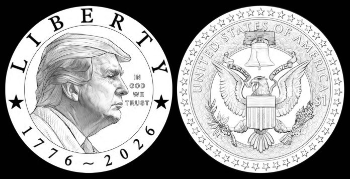 US Mint 2026 Trump Gold Coin Advances, Large Size Considered