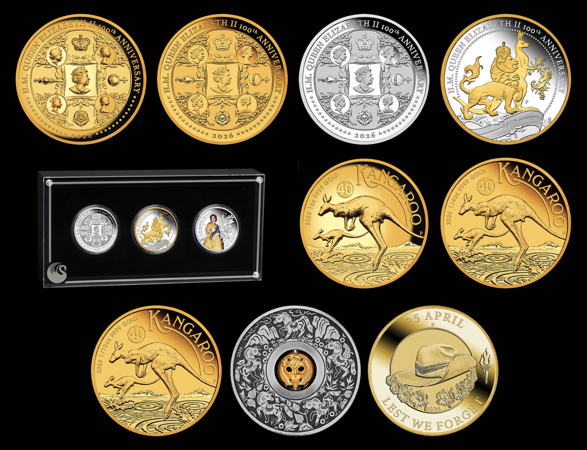 Perth Mint Releases Queen Elizabeth II 100th Birthday Coins